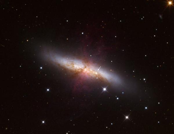 Supernova SN 2014J in the cigar galaxy